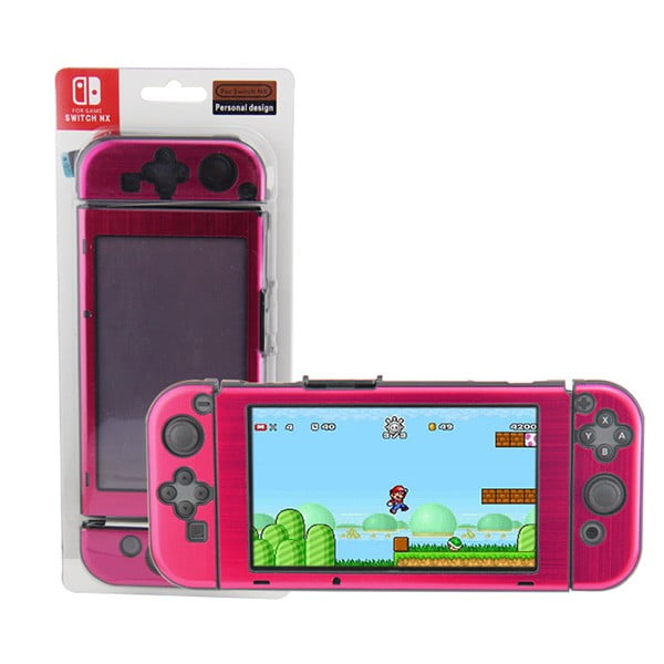 Aluminium Protective Case Metal Cover Pink - Nintendo Switch Console