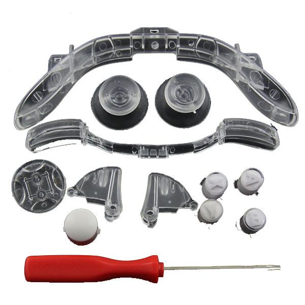 Buttons Set Mod Kits Crystal ABXY LB RB LT RT - Xbox 360 Controller