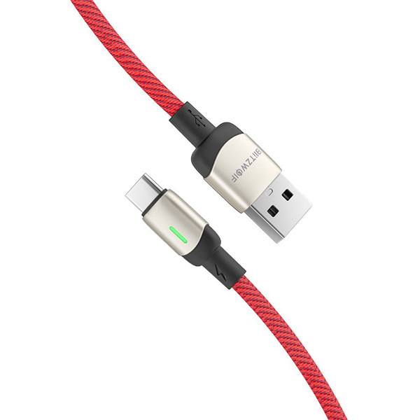 Cable Braided BlitzWolf BW-TC21 USB 2.0 Cable USB-C Male To USB-A Male ...