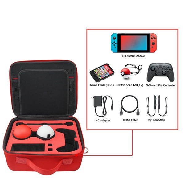 Carry Case Protection Punch Pokeball Big Pokemon - Nintendo Switch Console