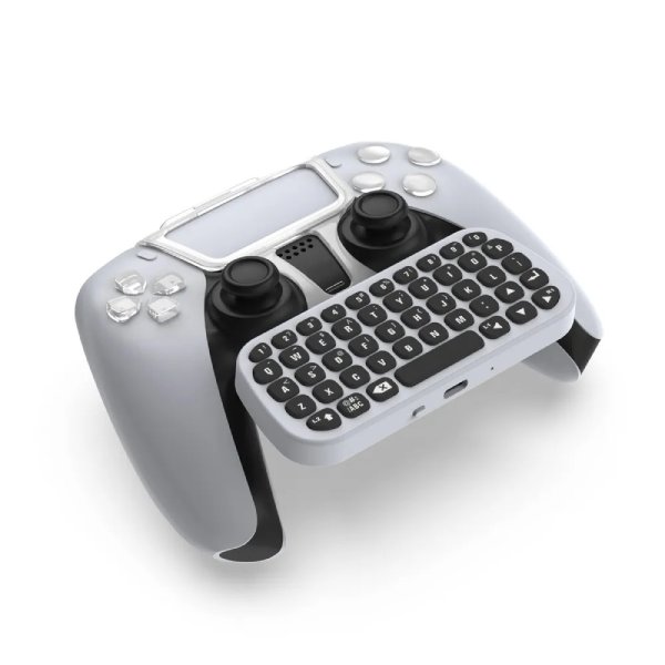 Dobe Keyboard White Wireless - PS5 Controller