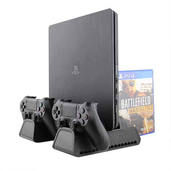 Games Stand Dobe & Twin Charging Docking Cooling Station - PS4 Slim Console
