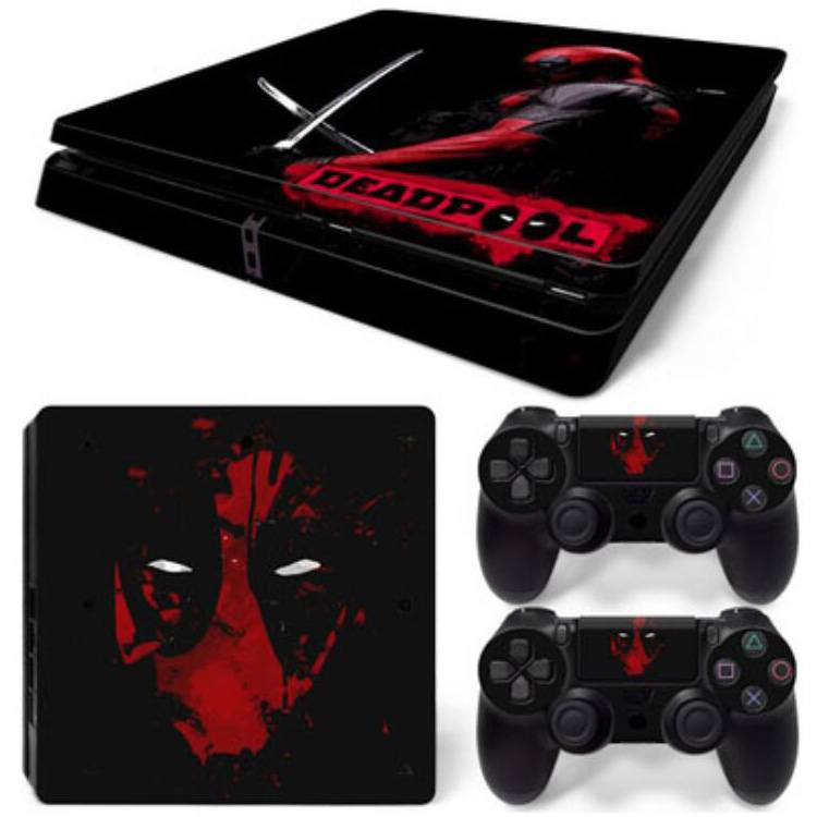 Sticker Skin Deadpool #5 - PS4 Slim Console